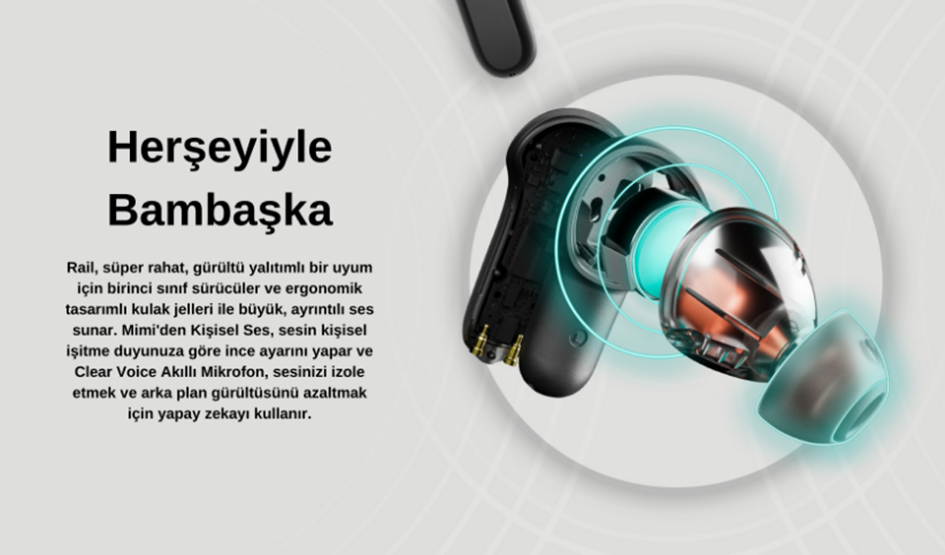 Skullcandy Rail Tws Kablosuz Kulak İçi Kulaklık Siyah S2RLW-Q740 ...