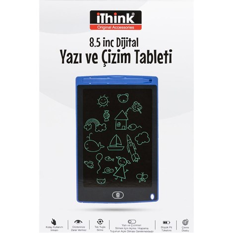 iThink Yazı ve Çizim Tableti 85 DT-50 Mavi - inbox.com.tr