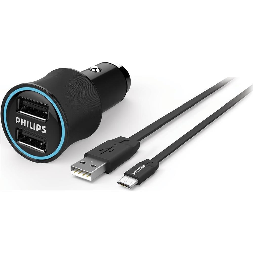 Philips DLP2553V Araç içi Şarj Aleti ve Micro USB Kablo Set - inbox.com.tr
